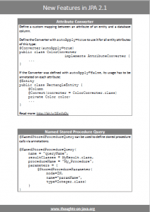 New Features in JPA 2.1